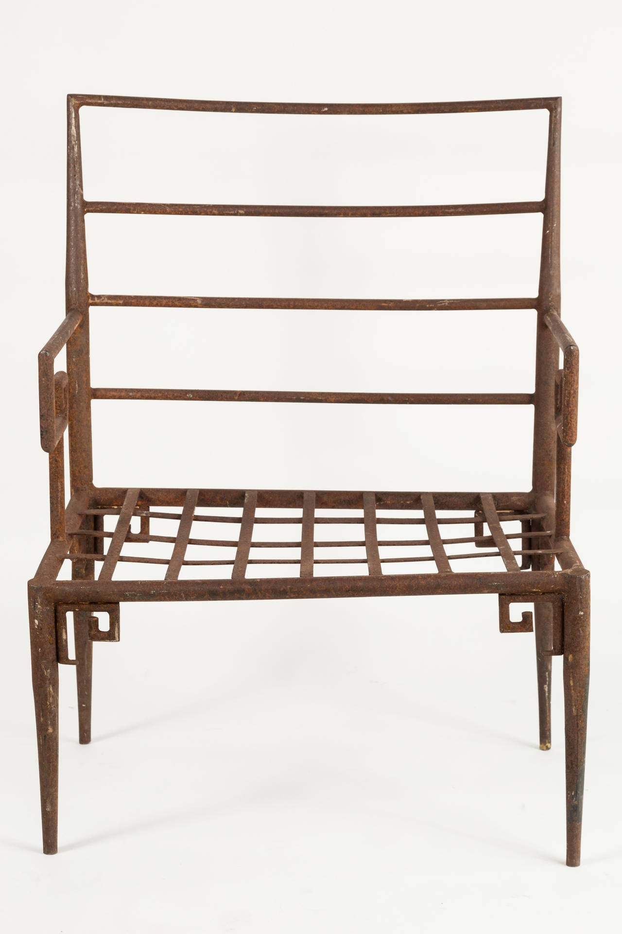 Hand-Forged Wrought Iron "Egyptian" Chair at 1stDibs