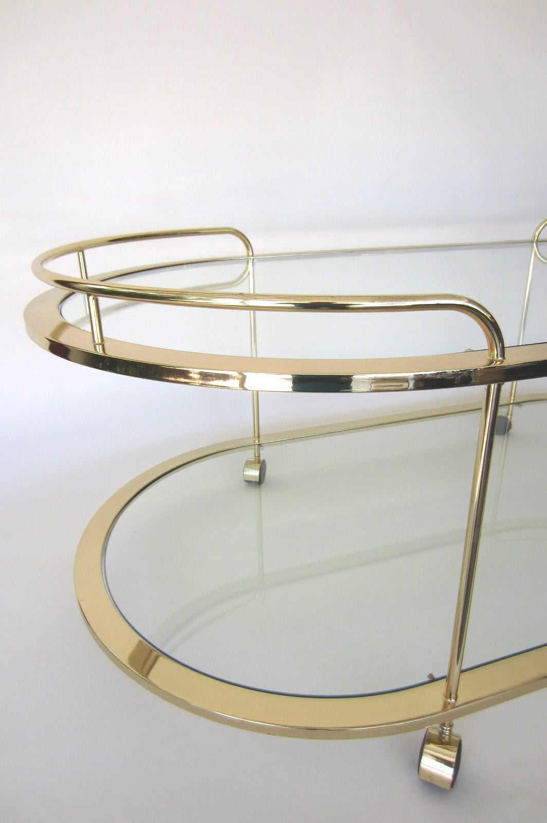 Hollywood Regency Brass Cocktail Table or Dry Bar Cart, circa 1970 For ...