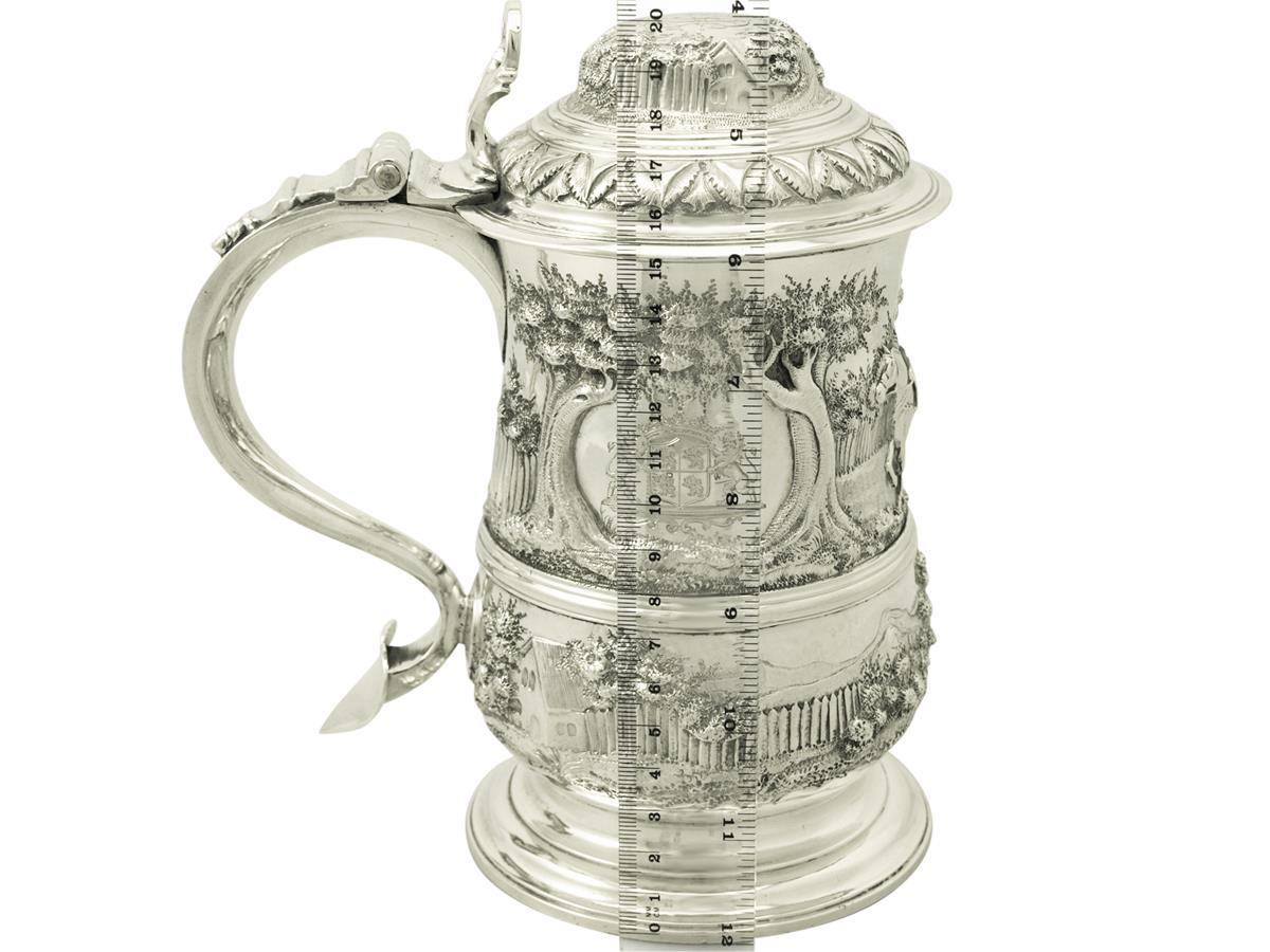 Antique George III Sterling Silver Quart Tankard at 1stDibs