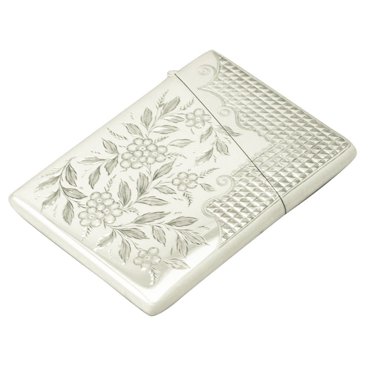 Sterling Silver Card Case - Antique Victorian at 1stDibs