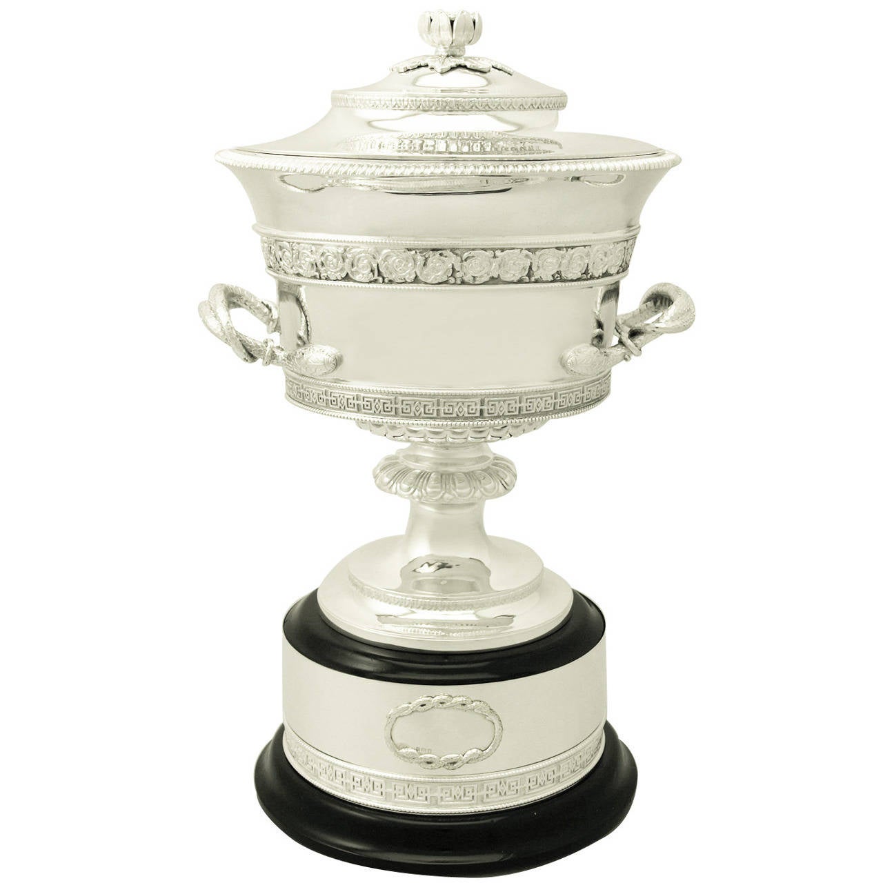 Antique Sterling Silver Presentation Cup and Cover at 1stDibs