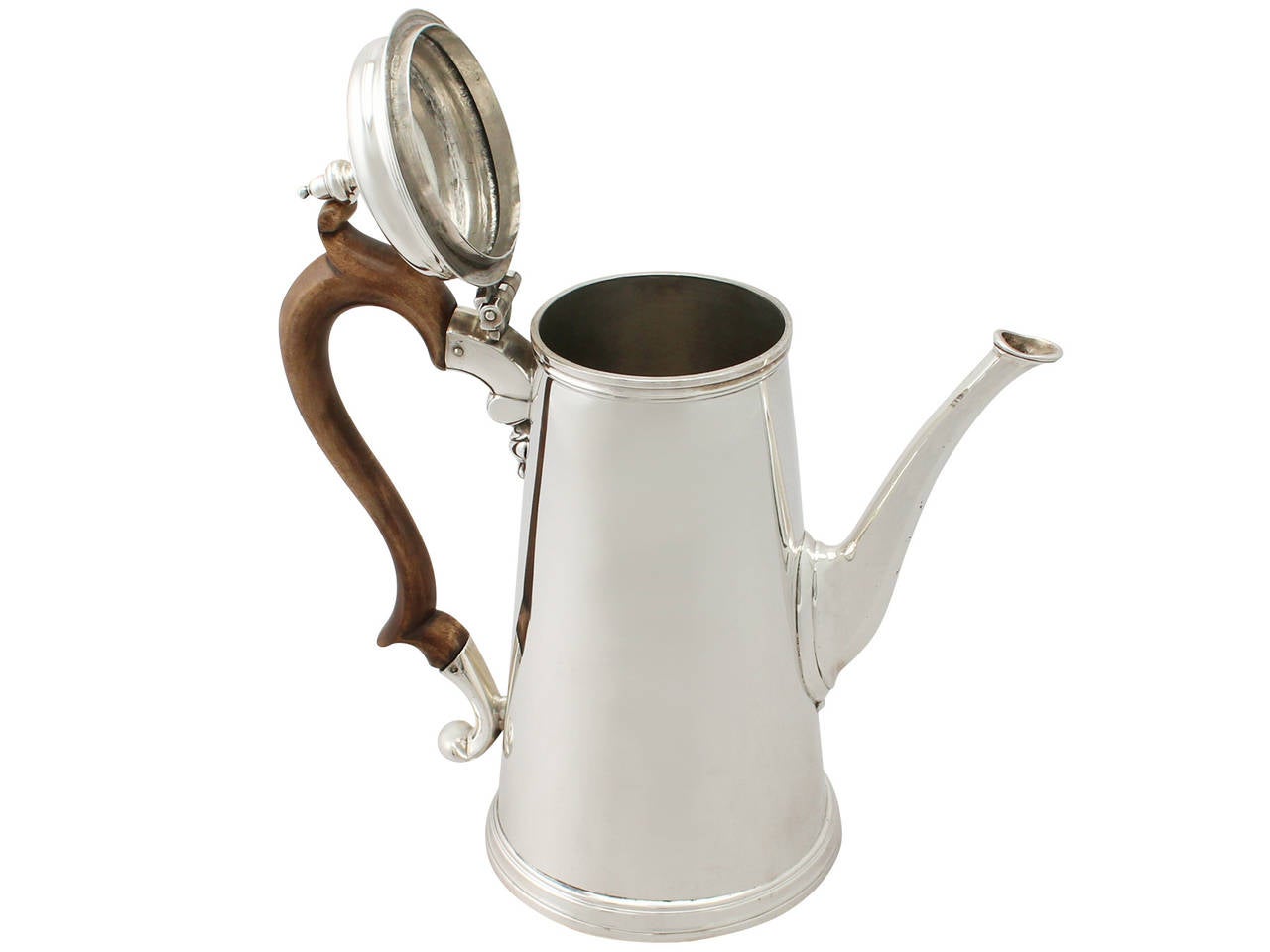 Sterling Silver Coffee Pot, Antique George II at 1stDibs