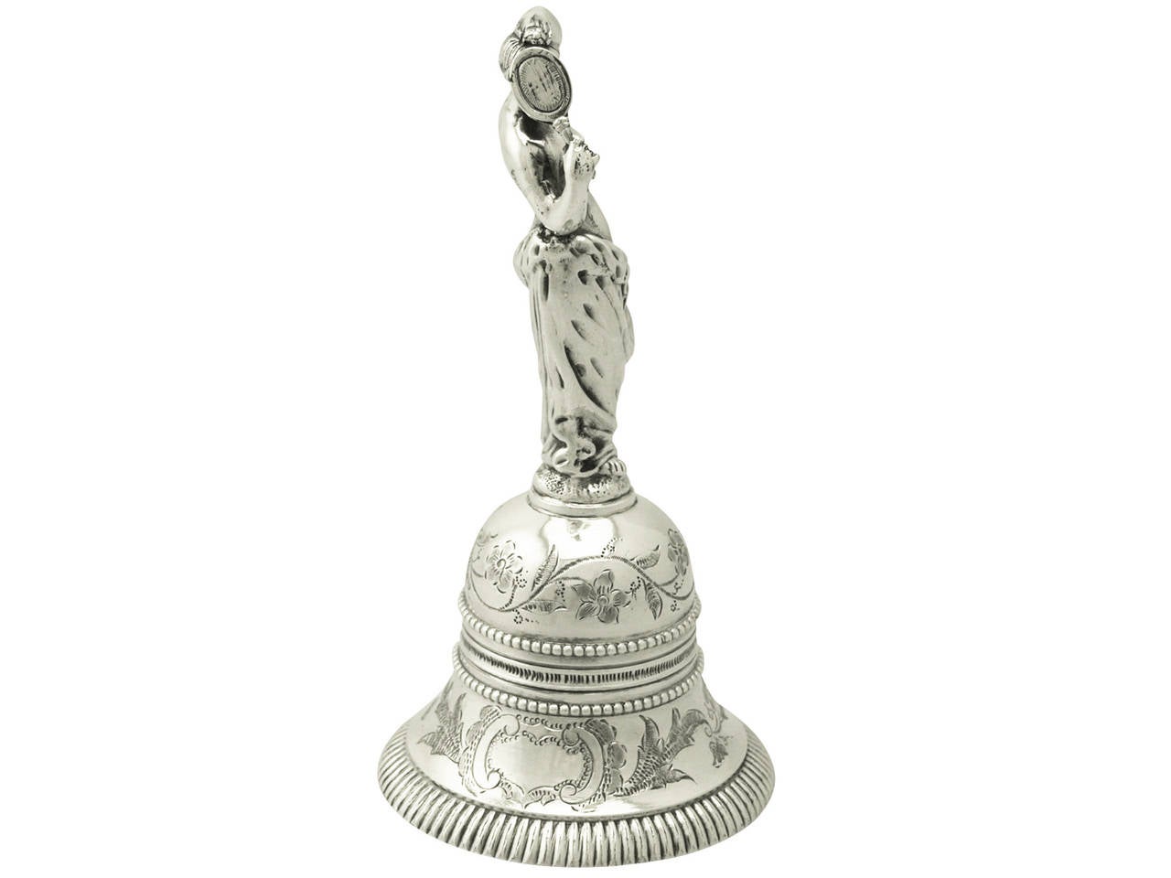 Antique French Silver Table Bell, circa 1880 at 1stDibs