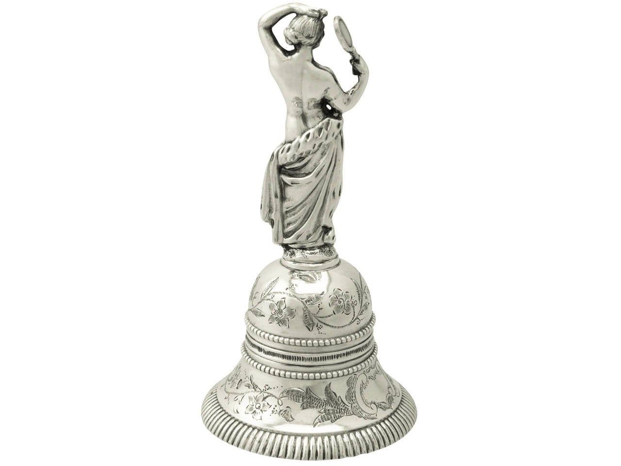 Antique French Silver Table Bell, circa 1880 at 1stDibs