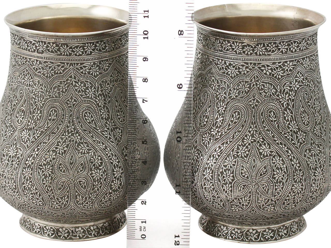 Pair of Indian Sterling Silver Vases, Antique, circa 1880 at 1stDibs ...