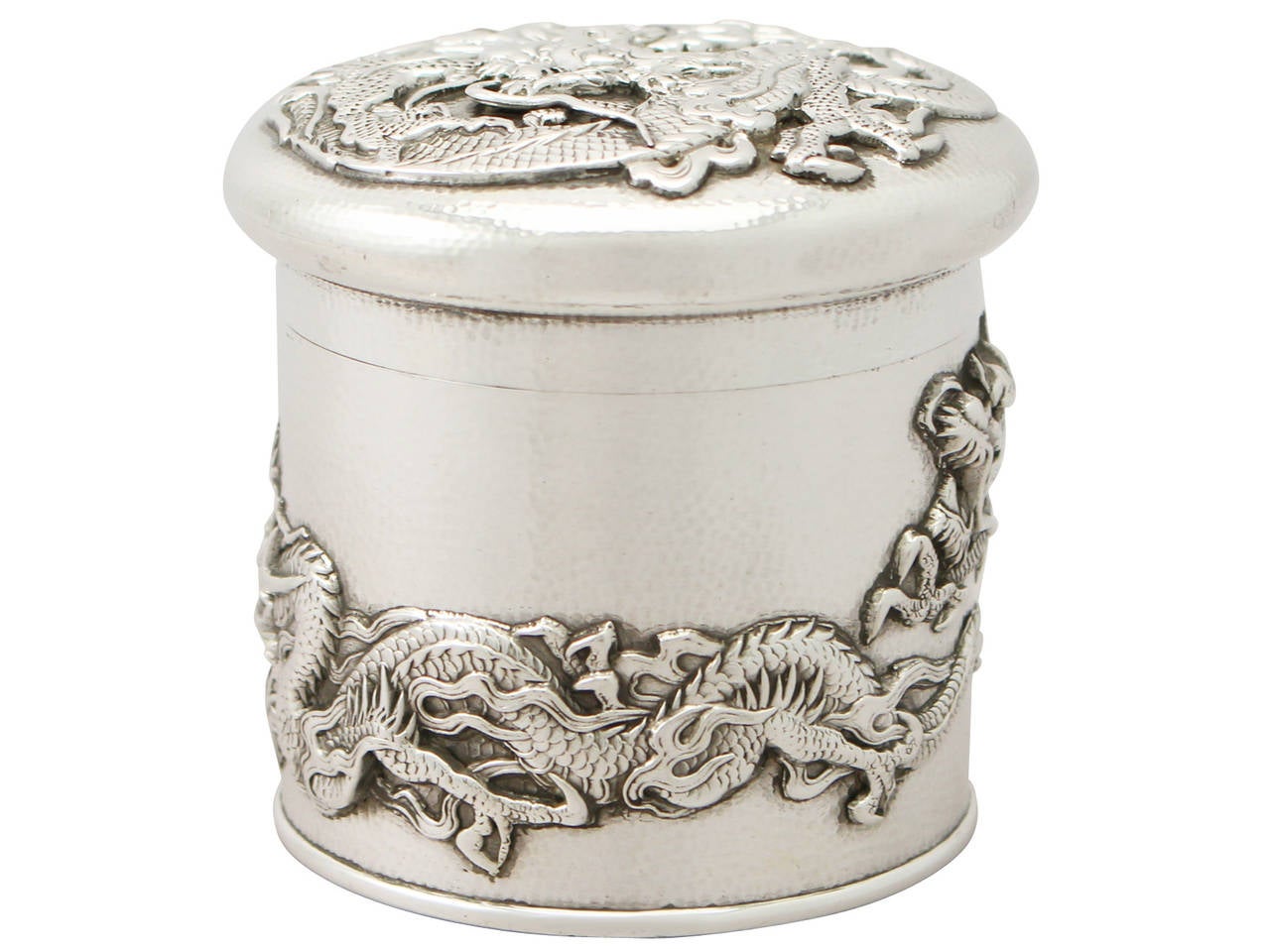 Antique Japanese Silver Box, circa 1890 at 1stDibs