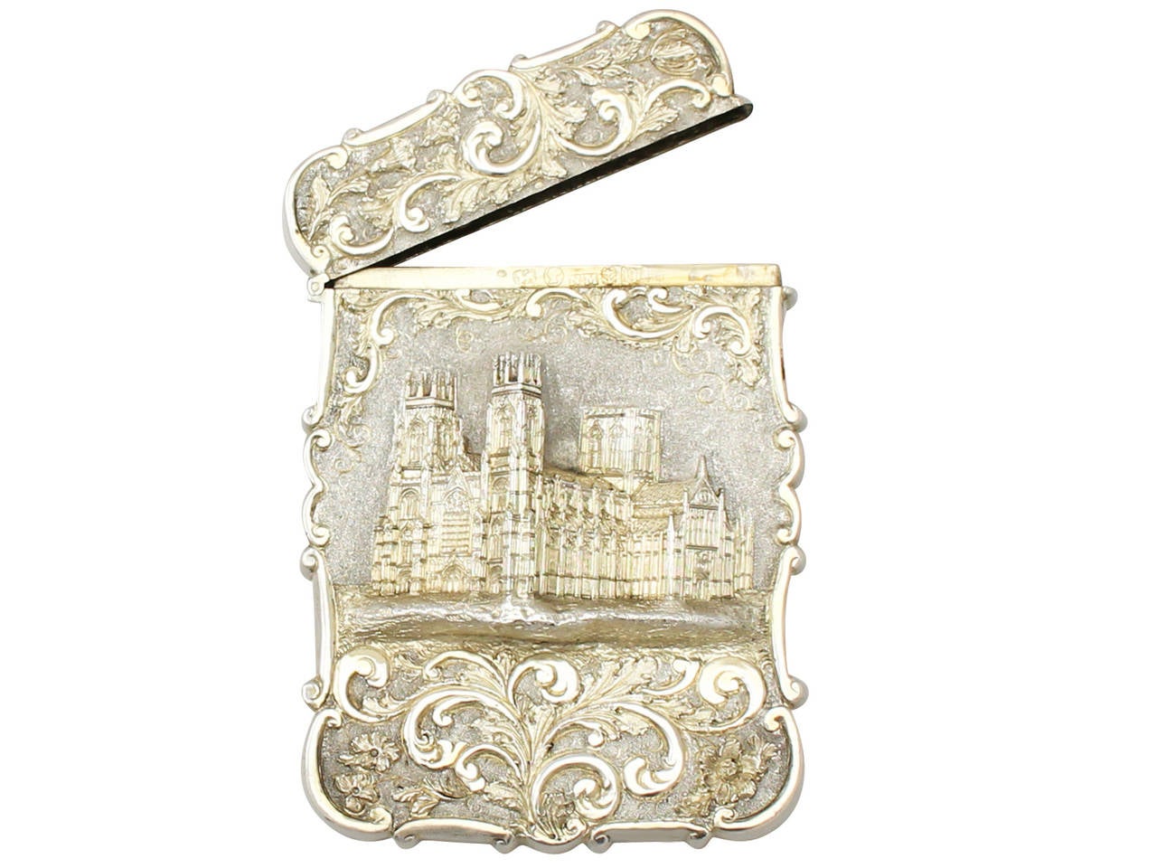 Sterling Silver Card Case, Antique Victorian at 1stDibs