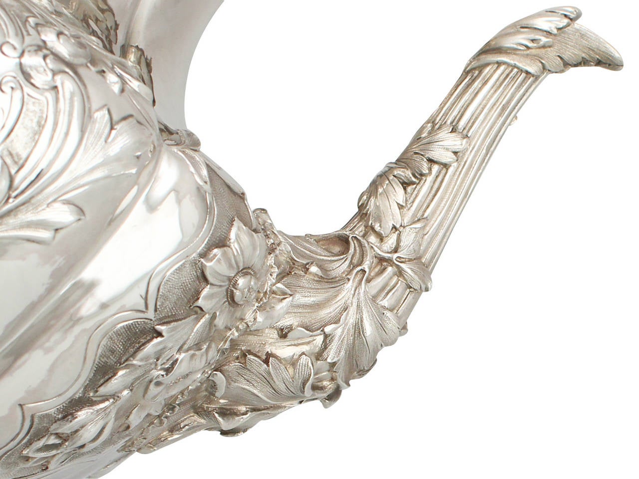 Sterling Silver Coffee Pot, Antique Victorian at 1stDibs