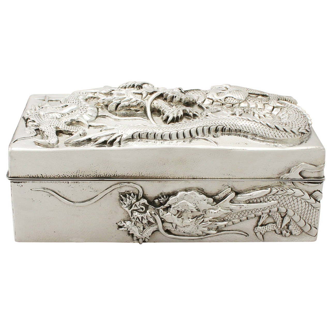 German Silver Jewelry Box, Antique circa 1900 at 1stdibs
