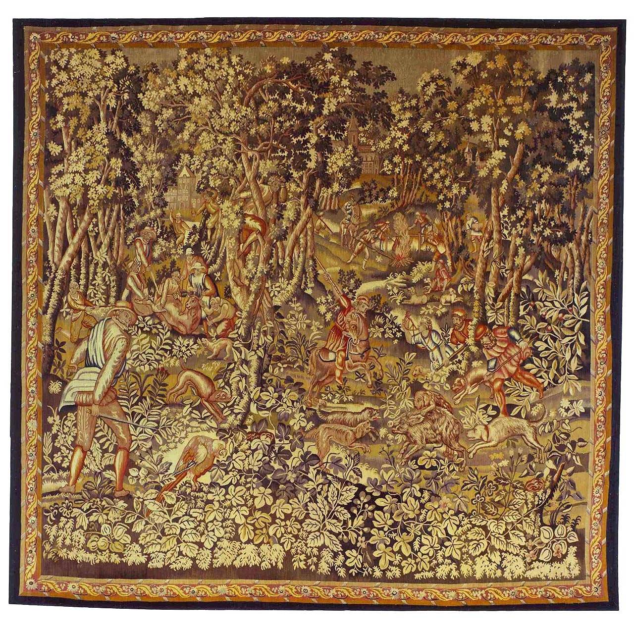 Antique 19th Century French Fox Hunt Tapestry {from Ralph Lauren window ...