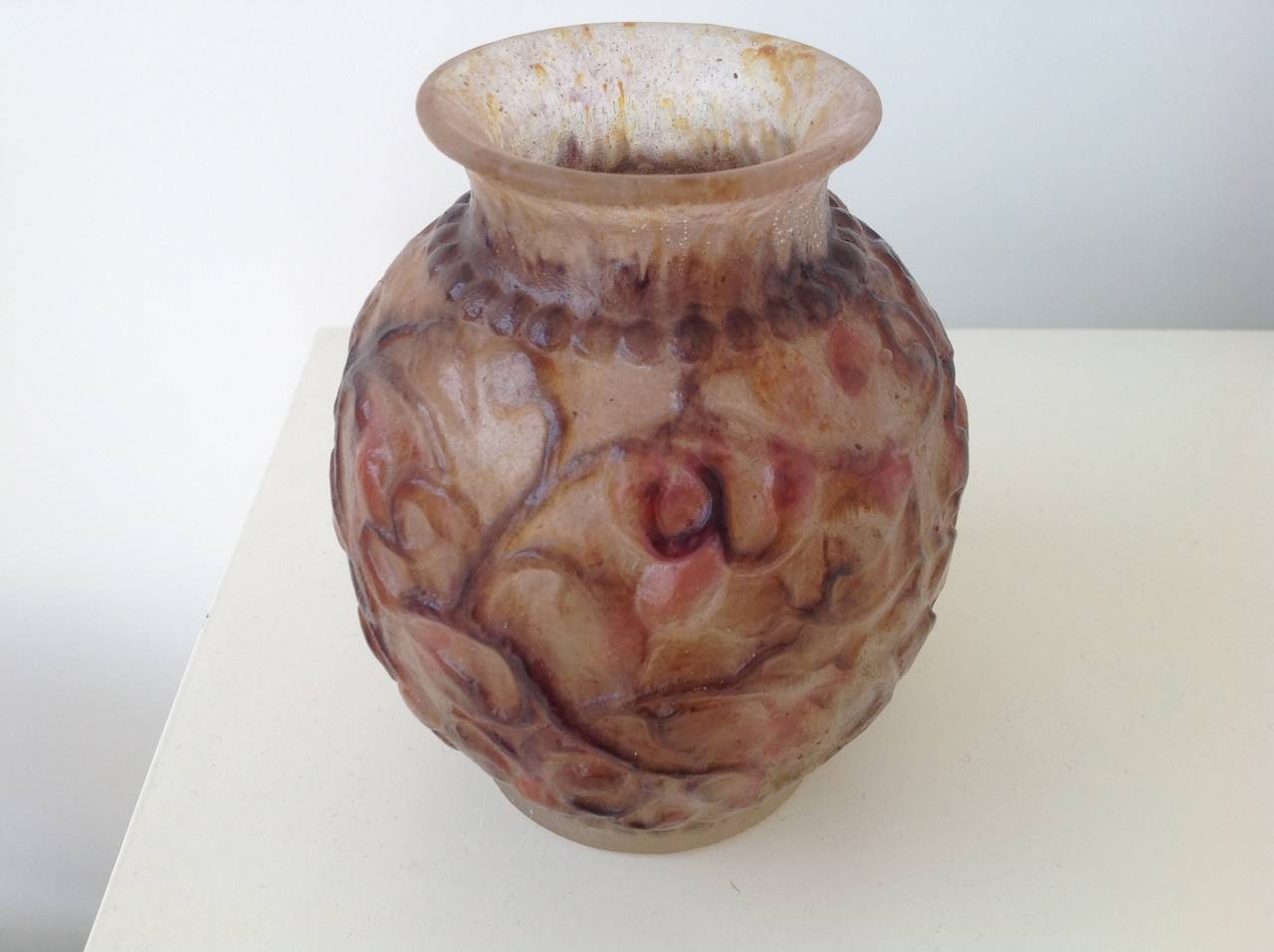 Art Deco Vase, Pâte De Verre by Gabriel Argy-Rousseau For Sale at 1stDibs