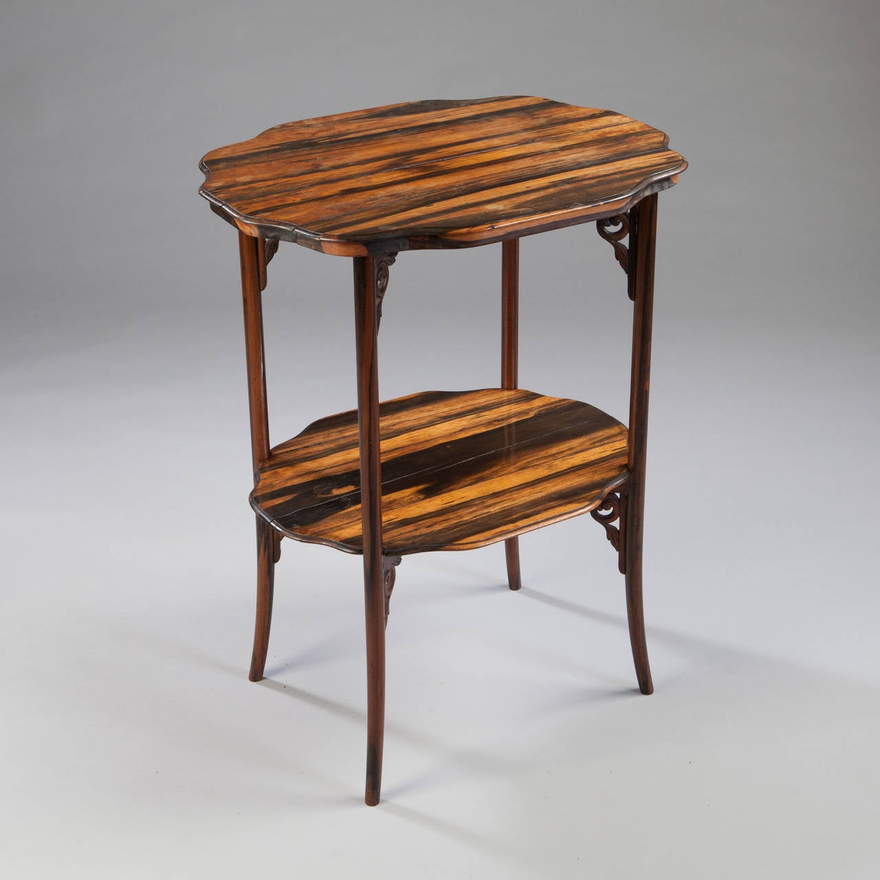 Calamander Wood Folding Campaign Table For Sale at 1stdibs