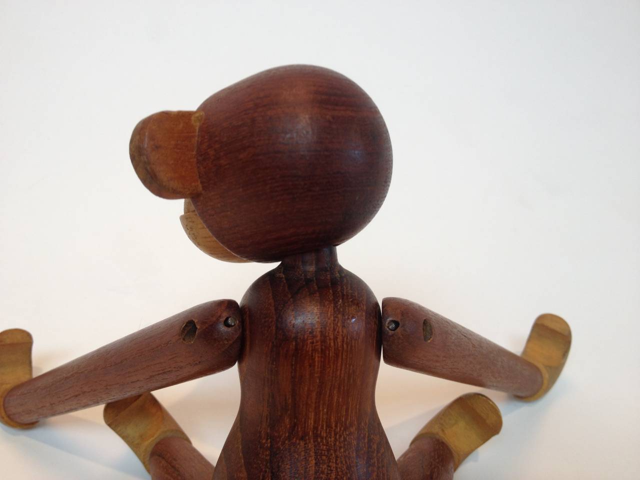 Original Teak Monkey by Kay Bojesen, Made in Denmark at 1stDibs
