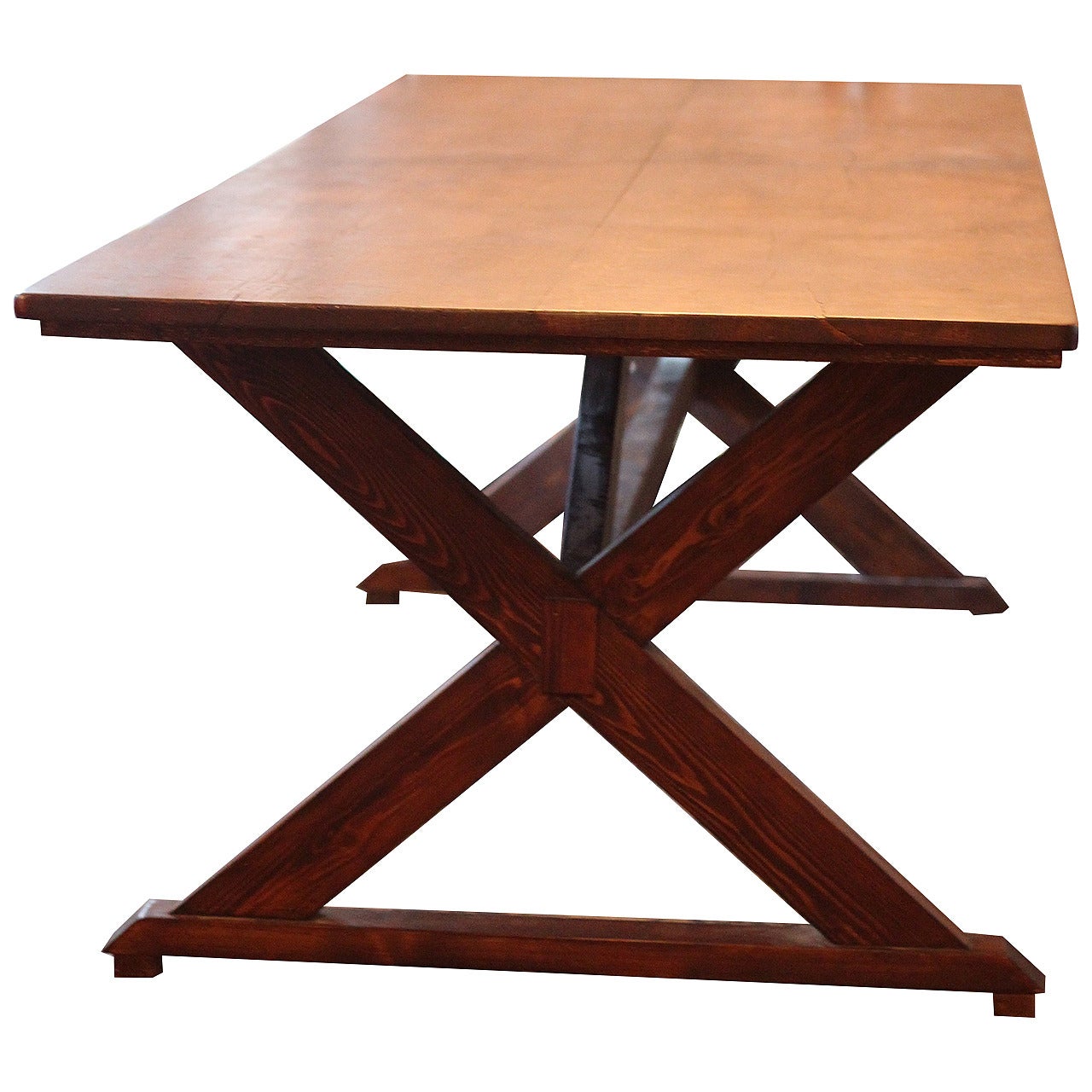 Trestle Dining Table at 1stDibs