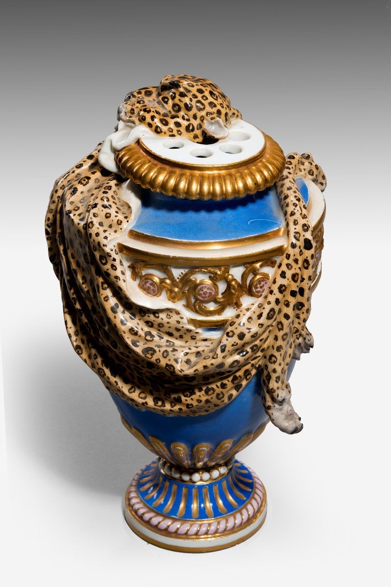 Meissen ‘Leopard Pelt’ Pot-Pourri Vase at 1stDibs