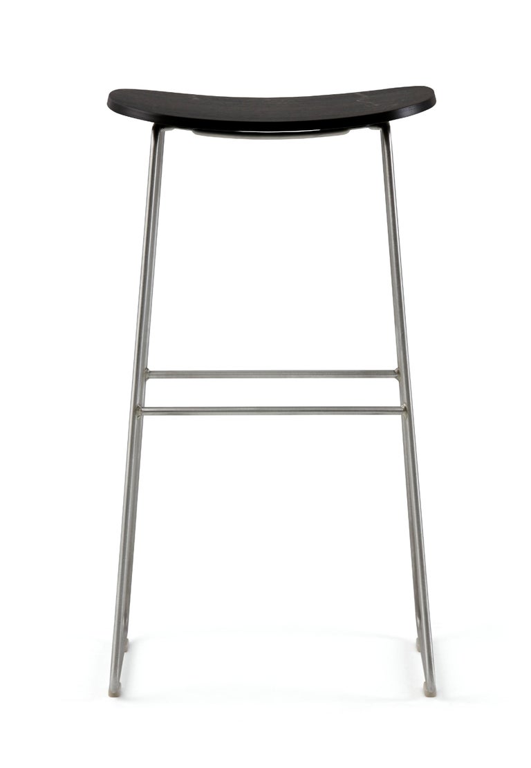 Customizable Jasper Morrison Medium Morrison Stool in Ash and Fabric or ...