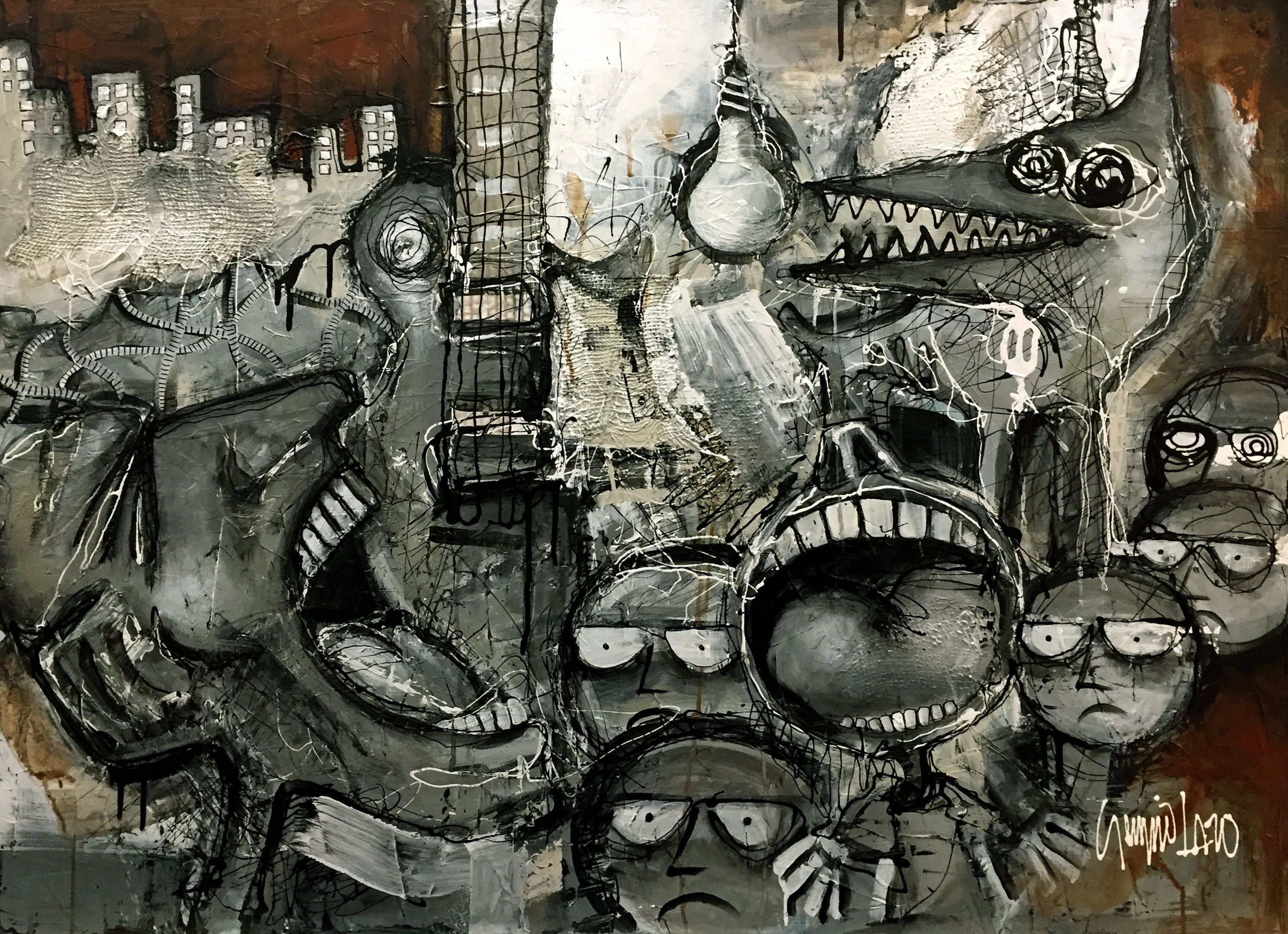 Sergio Lazo - Waited So Long, Painting, Acrylic on Canvas For Sale at ...