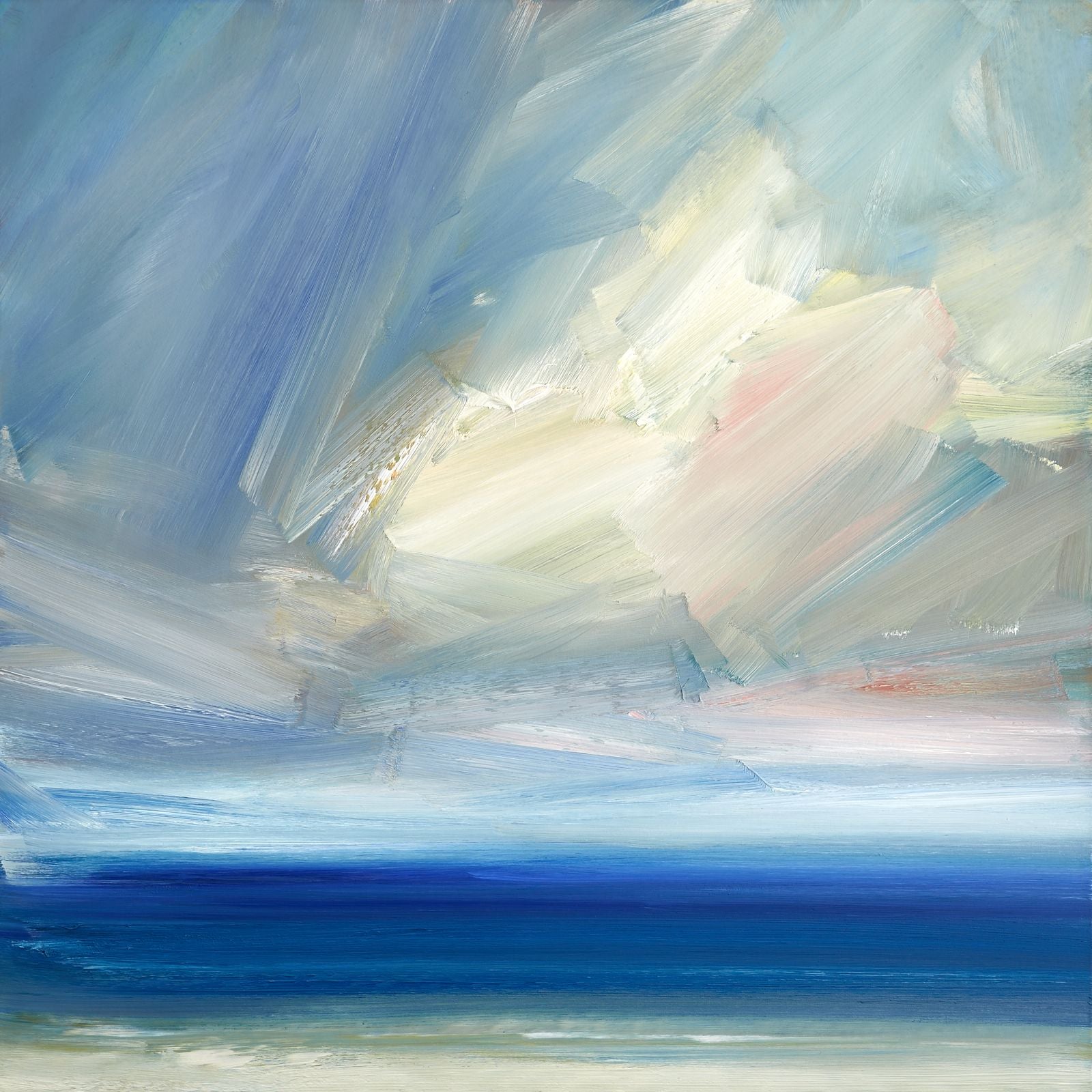 Timothy Gent - Offshore, Lindisfarne, Painting, Oil on Canvas For Sale ...