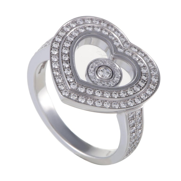 Chopard Happy Diamonds Women's 18 Karat Gold Diamond and Emerald Pave ...