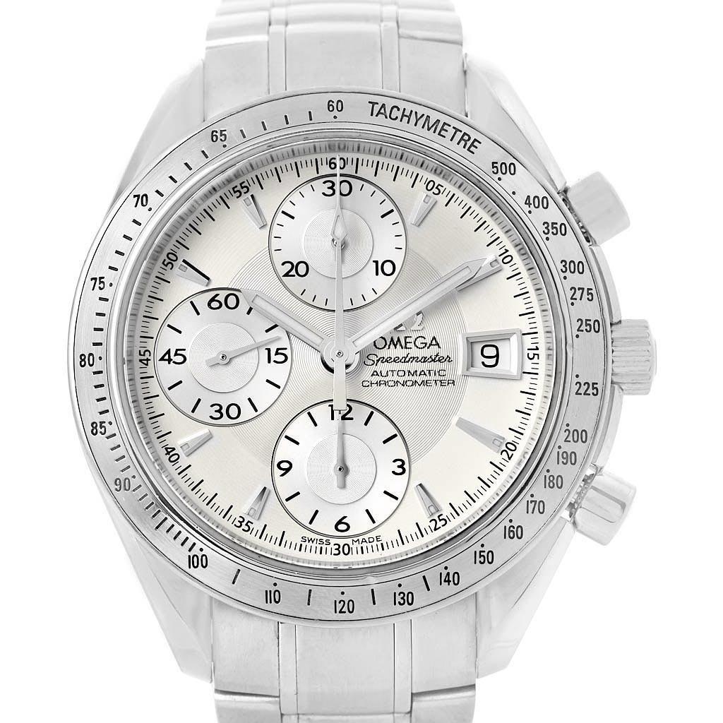 Omega Speedmaster Silver Dial Chronograph Men's Watch 3211.30.00 Card ...