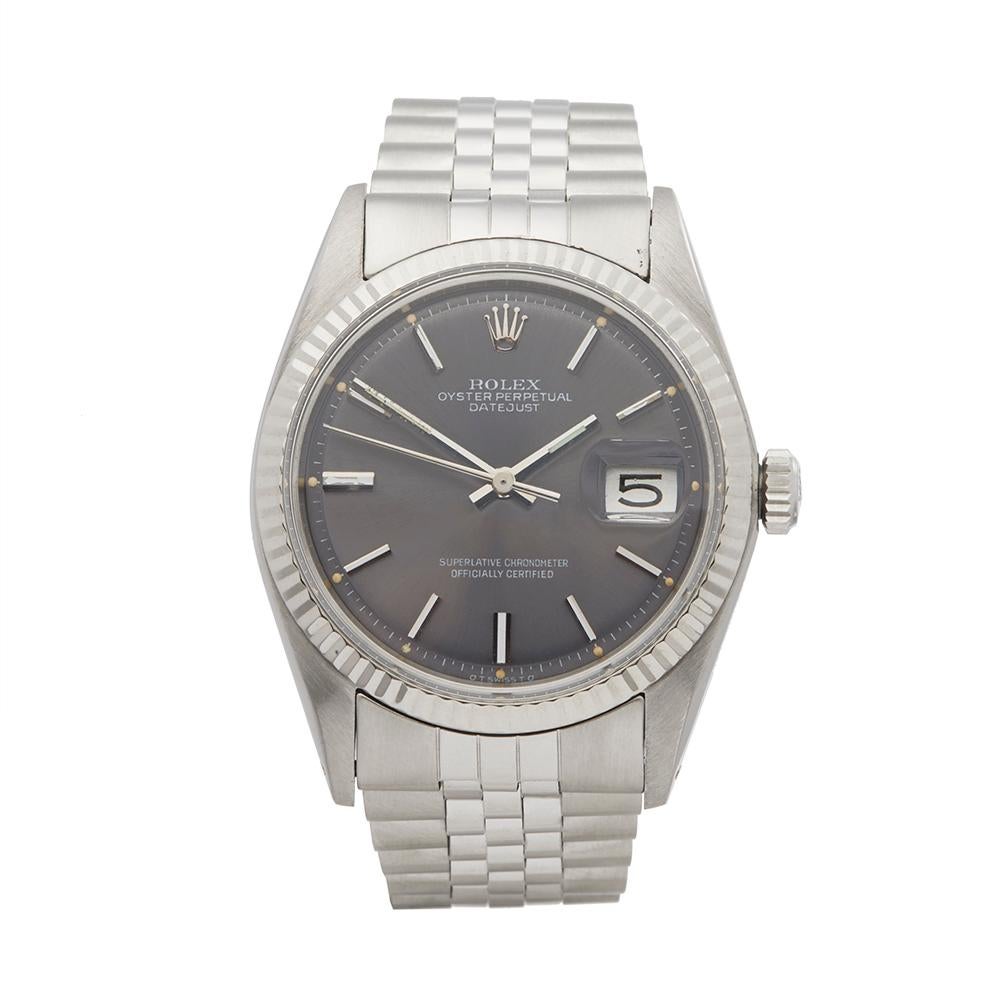 1973 Rolex Datejust Stainless Steel 1601 Wristwatch at 1stDibs