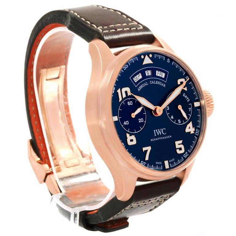 IWC Le Petit Prince Annual Calendar LE 250 Watch IW502701 Box Papers ...