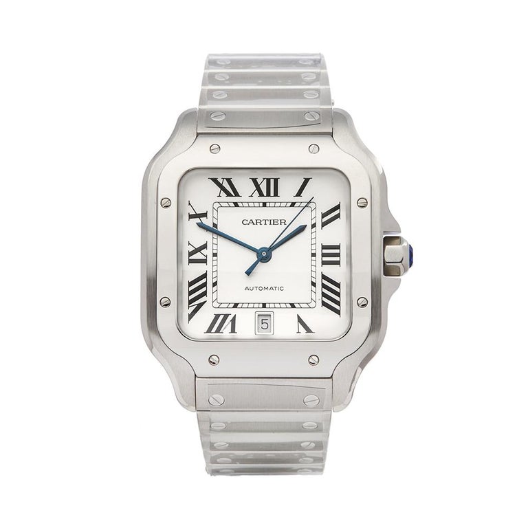 2018 Cartier Santos De Cartier Stainless Steel WSSA0009 Wristwatch at ...