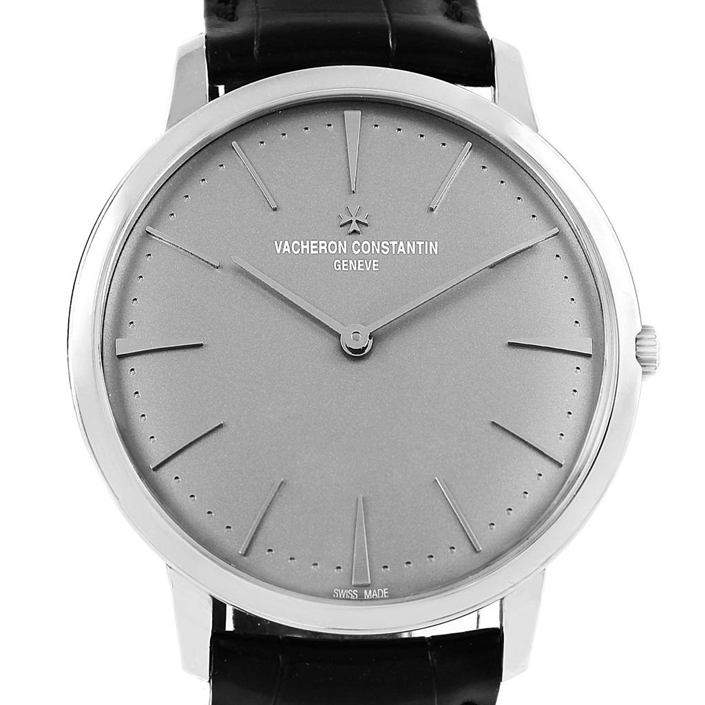 Vacheron Constantin Platinum Patrimony Contemporaine Wristwatch at 1stdibs
