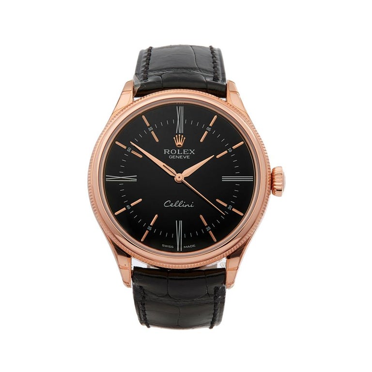 2010's Rolex Cellini Rose Gold 50505 Wristwatch at 1stDibs