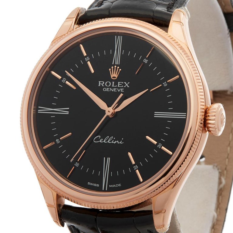 2010's Rolex Cellini Rose Gold 50505 Wristwatch at 1stDibs