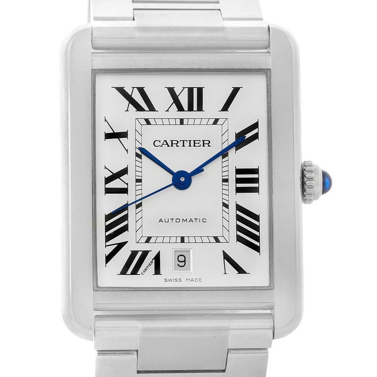 Cartier Tank Solo XL Automatic Steel Men's Watch W5200028 For Sale at ...