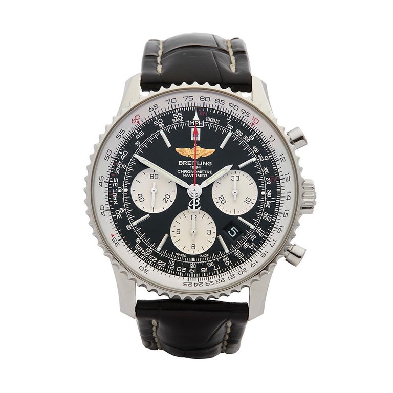 2014 Breitling Navitimer Chronograph Stainless Steel AB0120 Wristwatch ...
