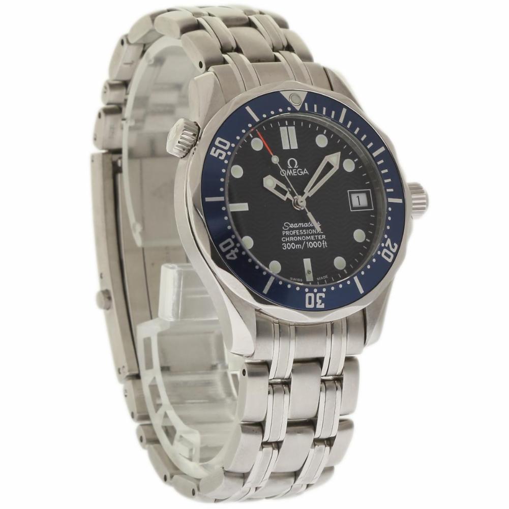 Omega Seamaster Midsize 168.1622.00 Steel Blue Wave Automatic 2 Year ...