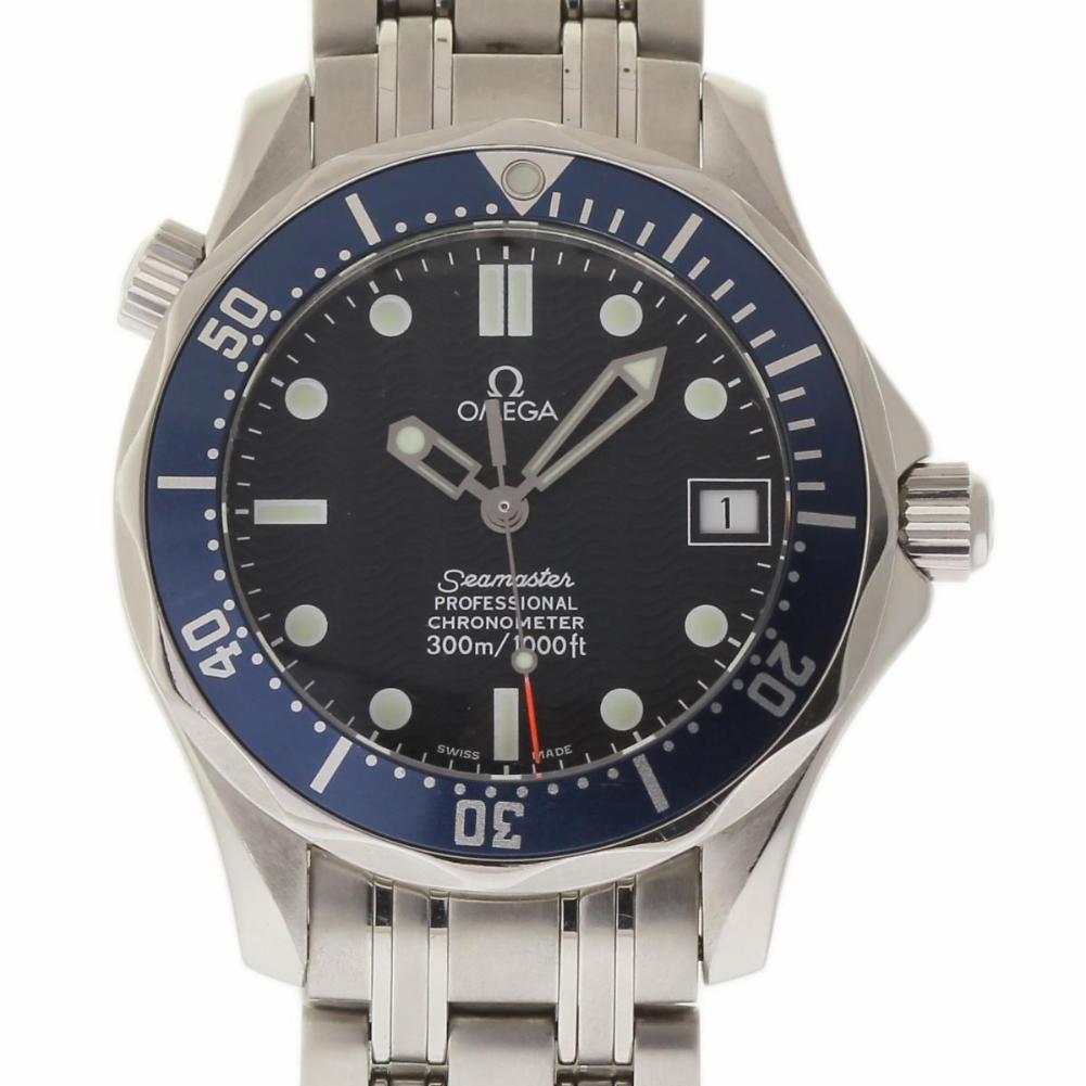 Omega Seamaster Midsize 168.1622.00 Steel Blue Wave Automatic 2 Year ...