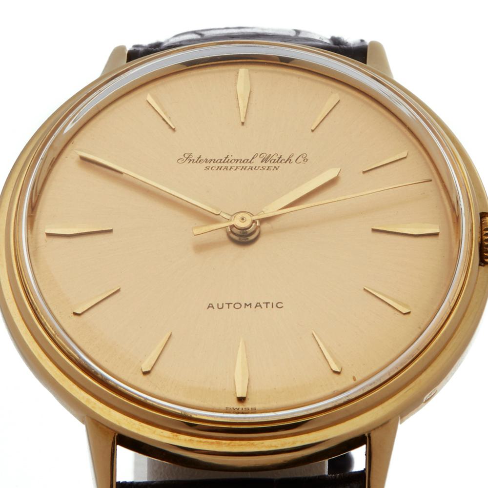 1961 IWC Vintage Yellow Gold Wristwatch at 1stDibs