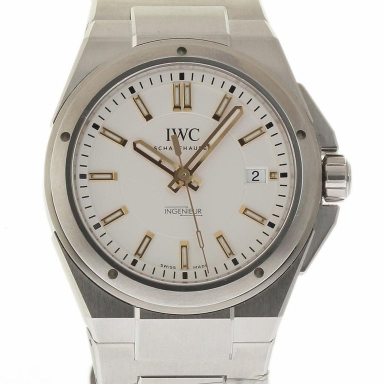 IWC New Ingenieur IW323906 Automatic Steel Silver Box/Paper/Warranty # ...