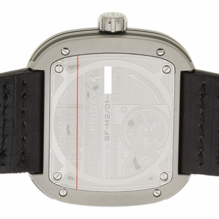 Sevenfriday New M-Series Steel Black PVD Calf Leather Box/Paper ...