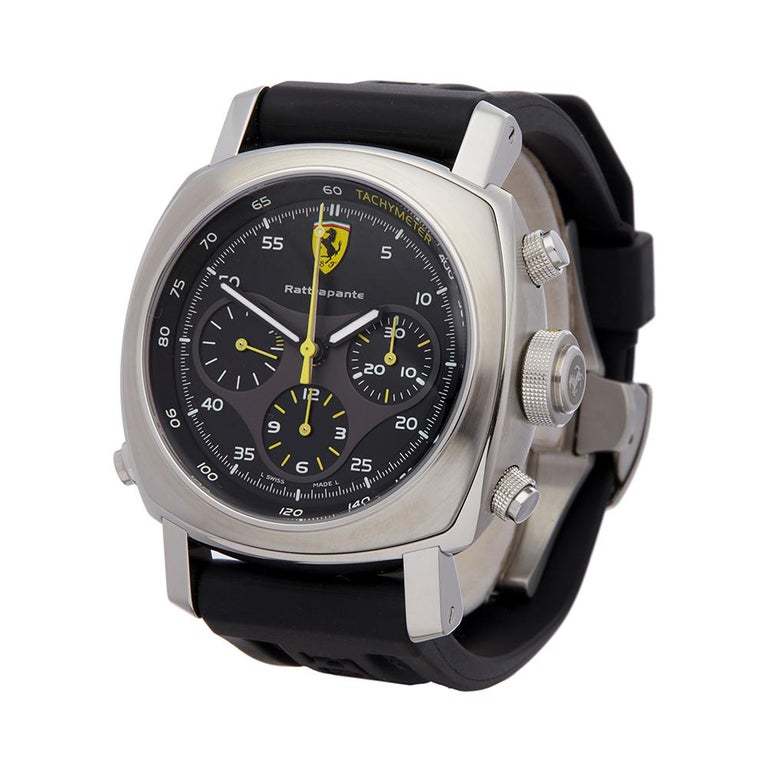 2009 Panerai Ferrari Stainless Steel FER00010 Wristwatch at 1stDibs