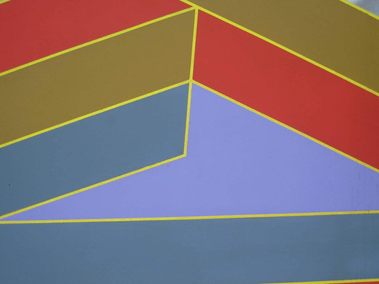 Massive 1970s Hard Edge Abstract Painting at 1stDibs