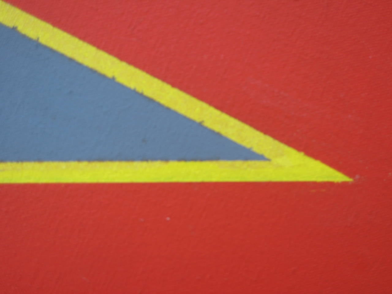 Massive 1970s Hard Edge Abstract Painting at 1stDibs