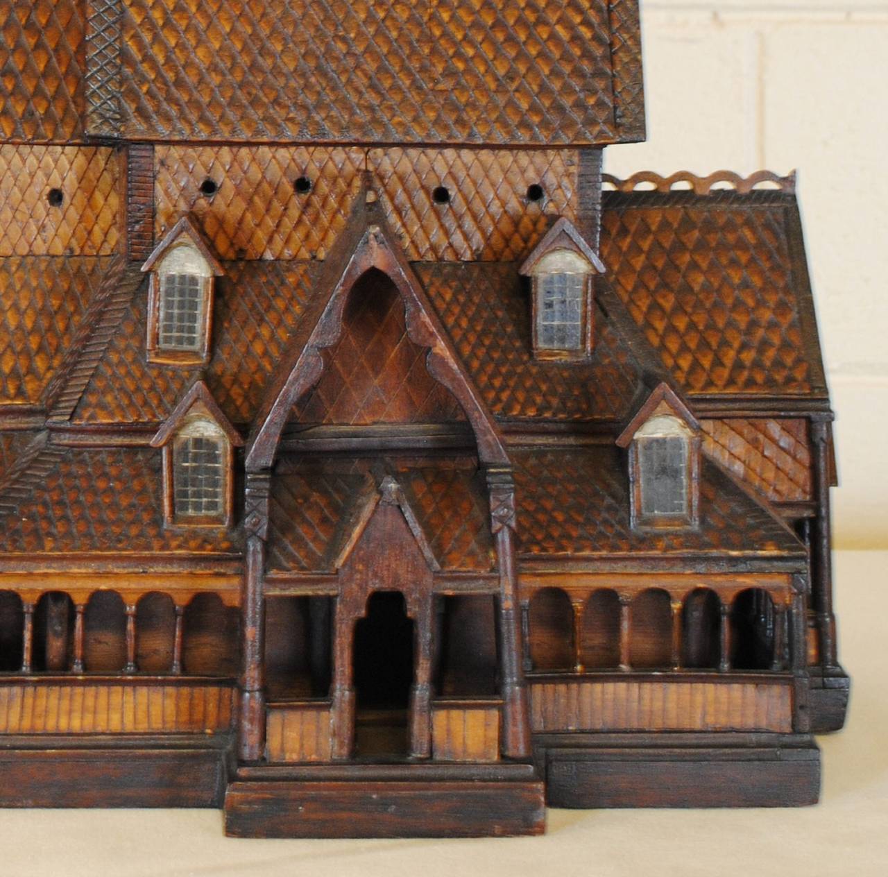 Antique Architectural Model of a Norwegian Church For Sale at 1stDibs