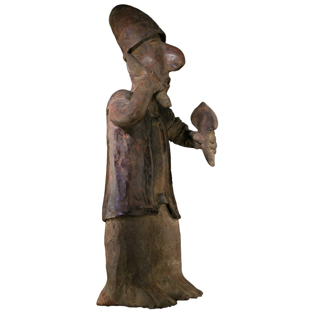 Large Pre-Columbian Warrior Figure, Mexico 200 BC - 100 AD at 1stDibs