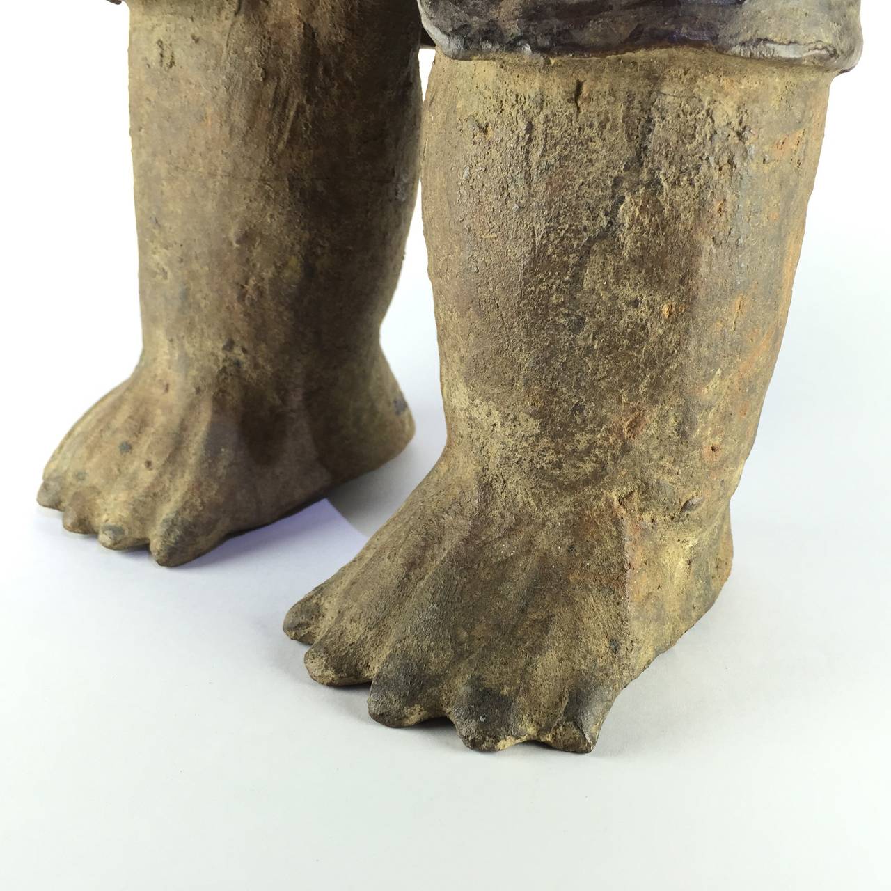 Large Pre-Columbian Warrior Figure, Mexico 200 BC - 100 AD at 1stDibs
