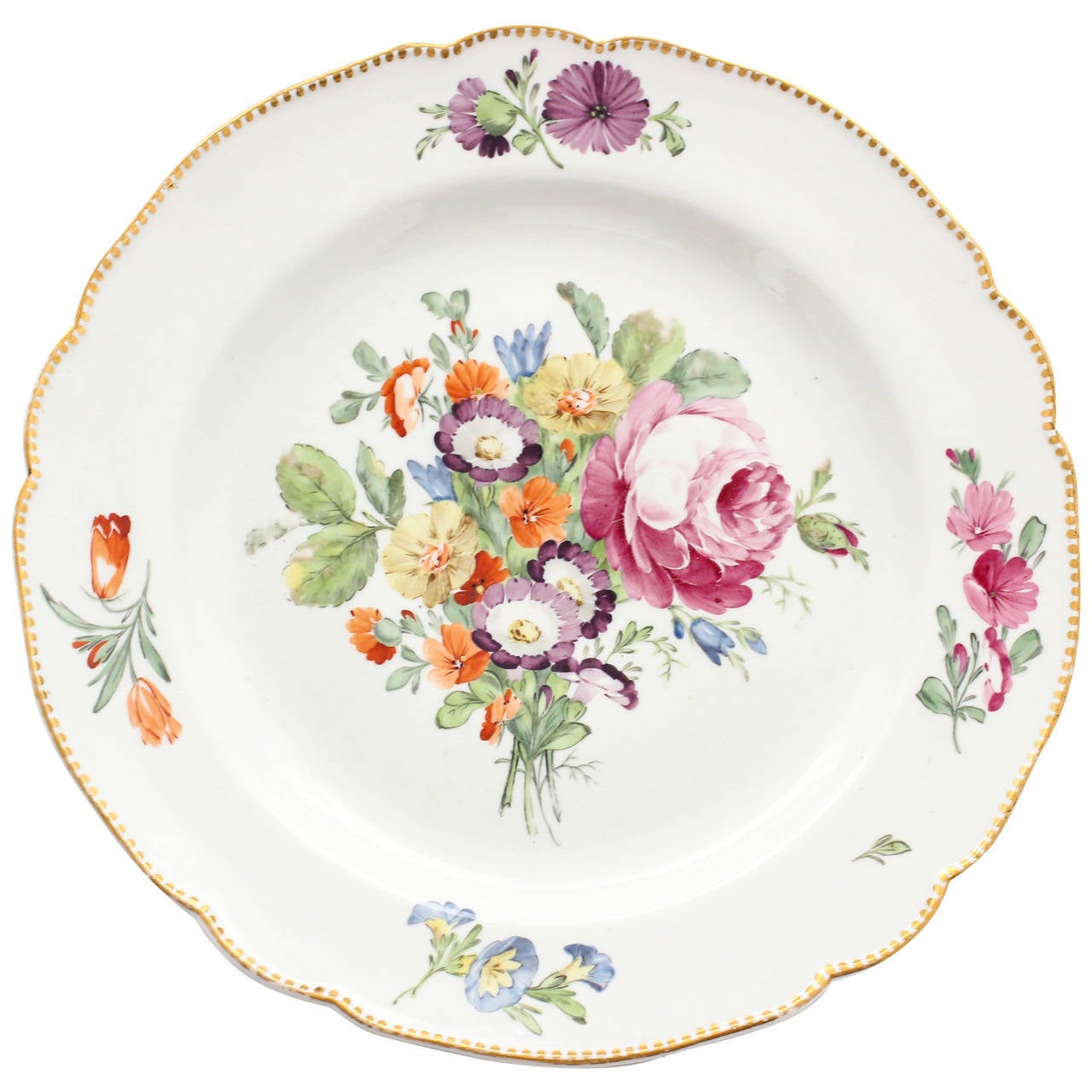 Russian plate, Imperial Porcelain Manufactory, St Petersburg, c. 1765 ...