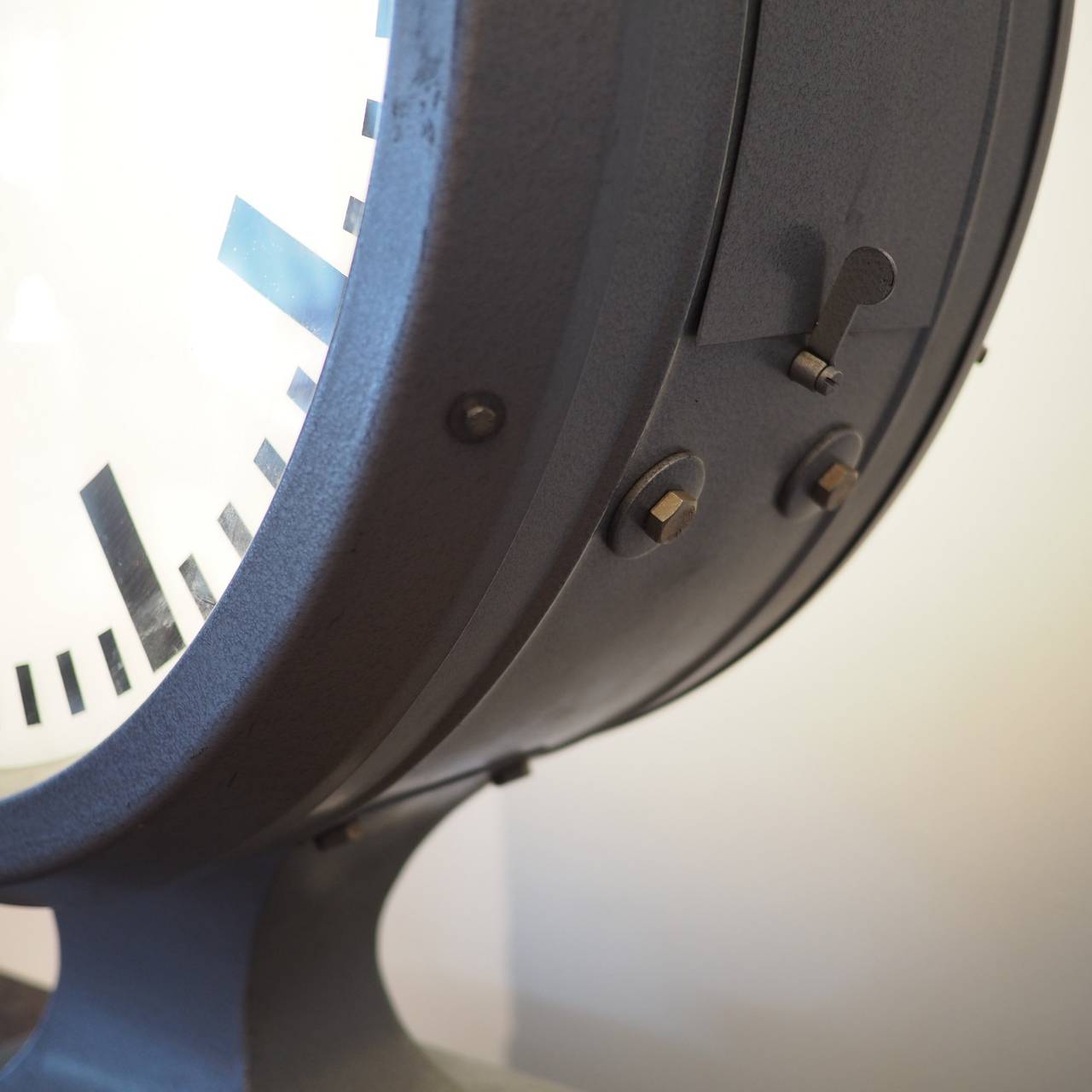 East German Double-Sided Railway Clock at 1stDibs