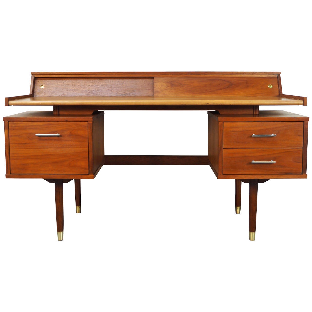 Drexel "Biscayne" Floating Leather Top Desk at 1stDibs | drexel ...