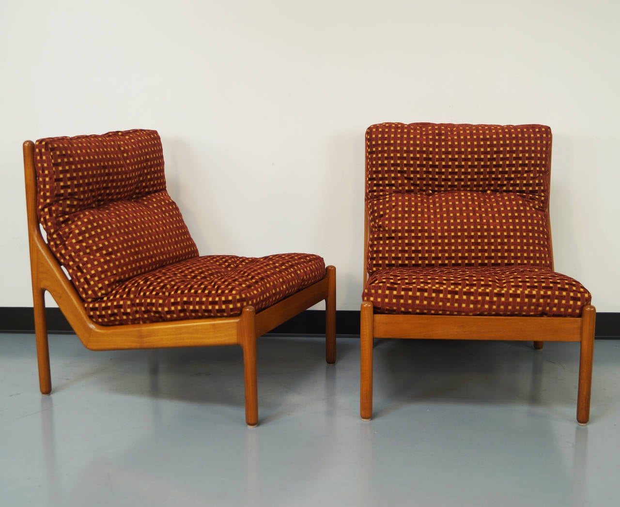 Danish Teak Lounge Chairs by Niels Bach at 1stDibs | niels bach furniture