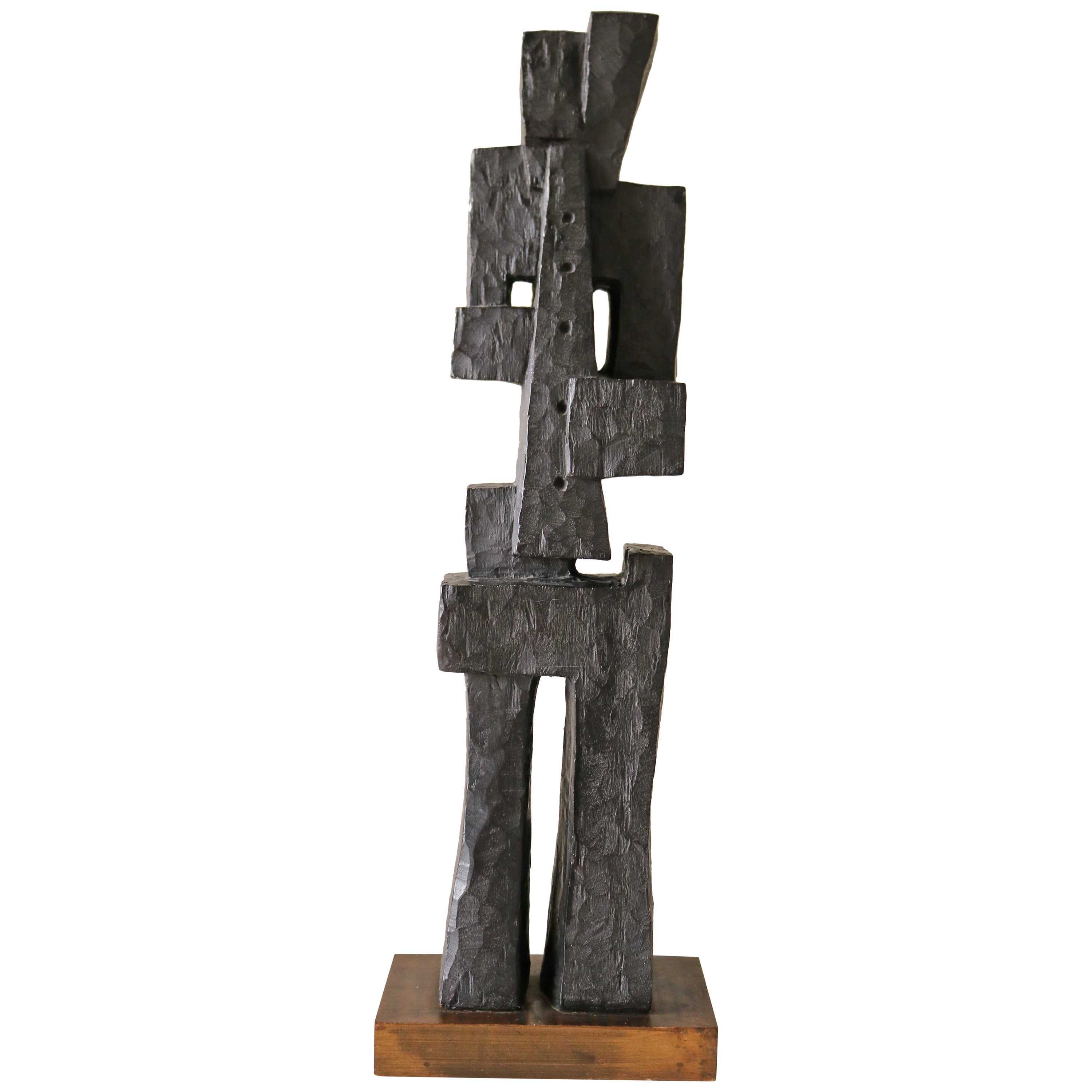 Abstract Cubist Horn Player Table Sculpture by Austin Productions at ...