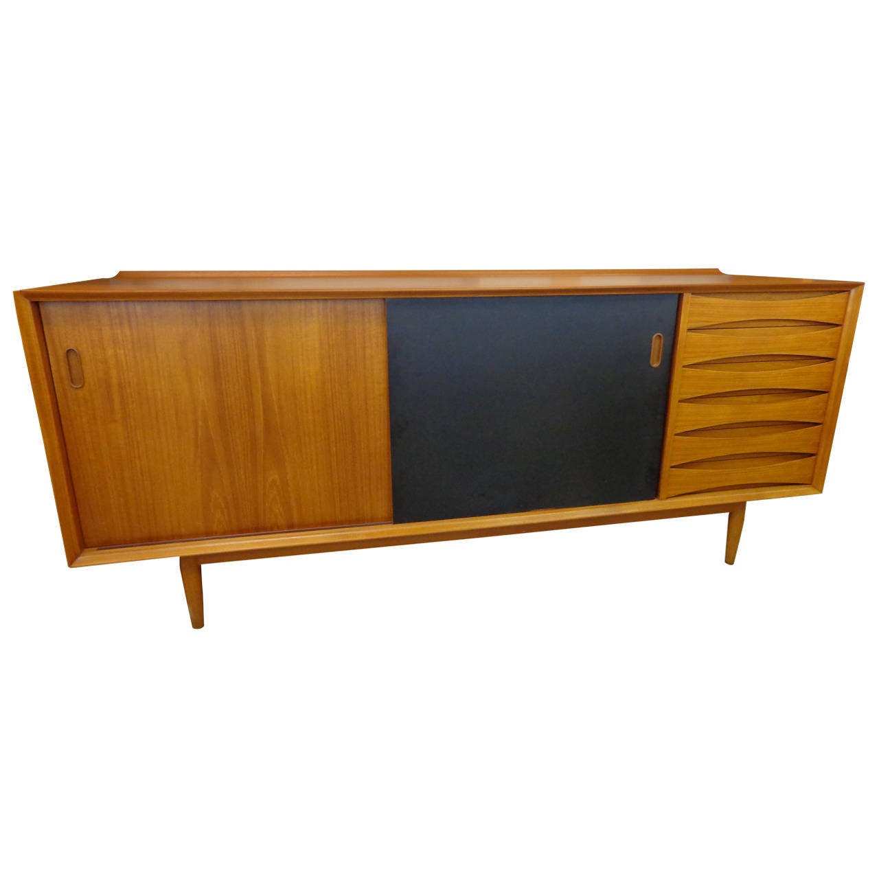Arne Vodder Sideboard or Credenza Manufactured by Sibast in Teak at 1stDibs