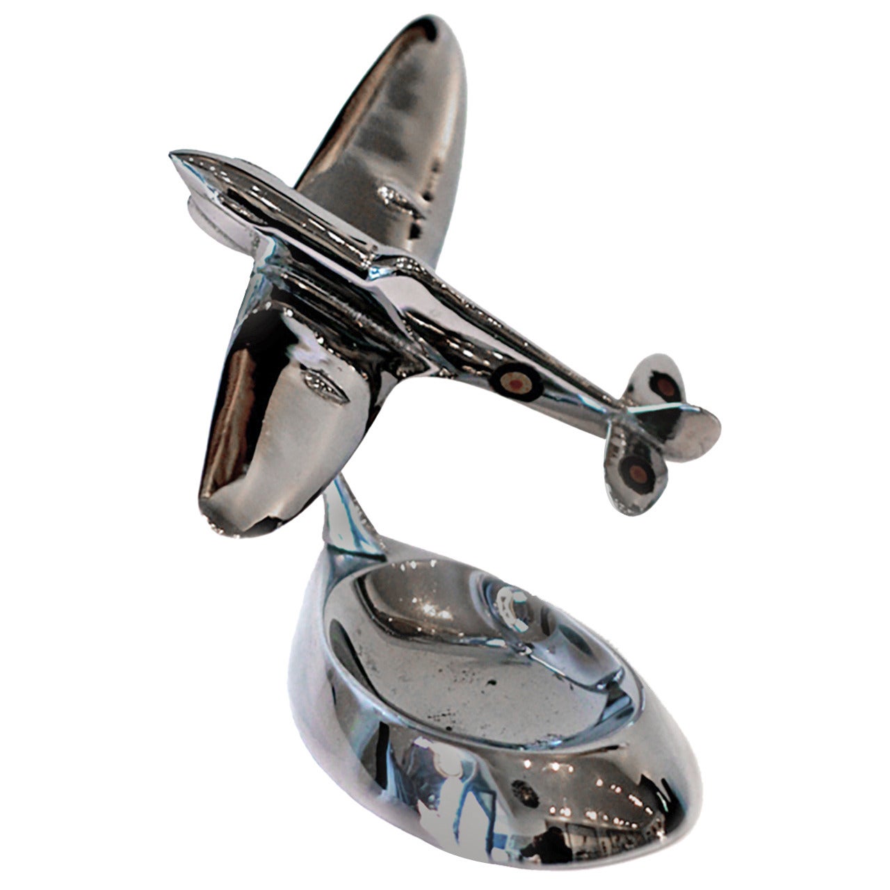 Art Deco Figural Airplane Ashtray For Sale at 1stDibs